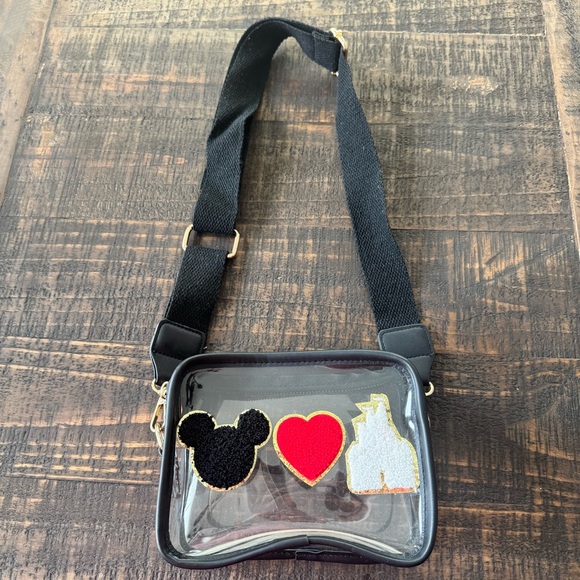 Disney | Bags | Disney Clear Crossbody Bag With Iconic Patches | Poshmark